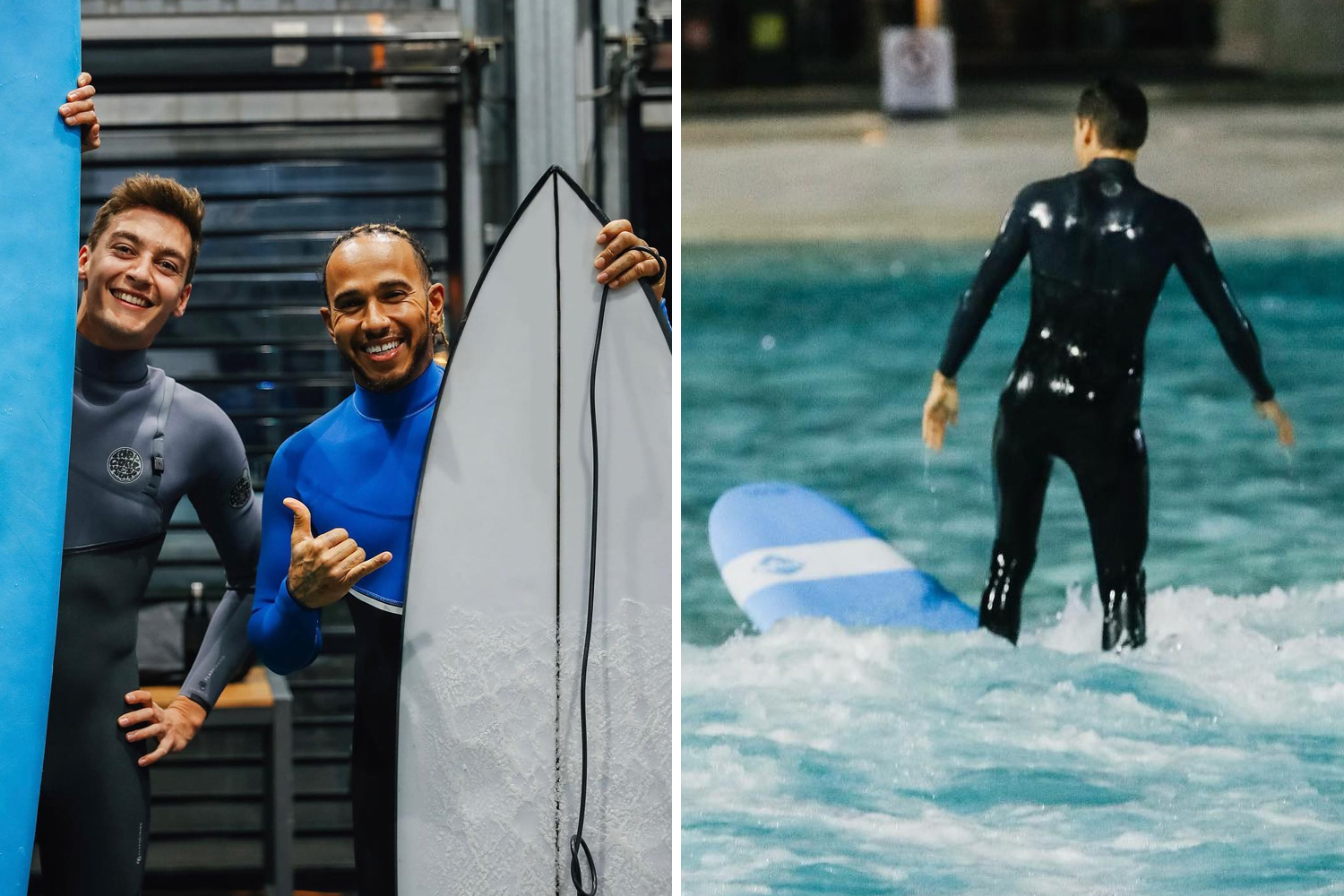 Russell Embraces Serene Off-Season Surfing - APEX BITE - F1 Newsletter